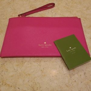 kate spade | Bags | Nwot Kate Spade Neon Pink Wristlet | Poshmark
